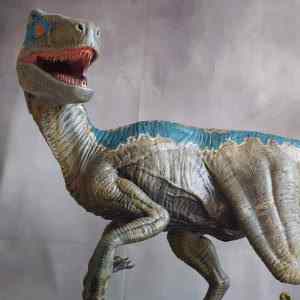 Blue Raptor Dinosaur Diorama Statue ‹ 3D Spartan Shop