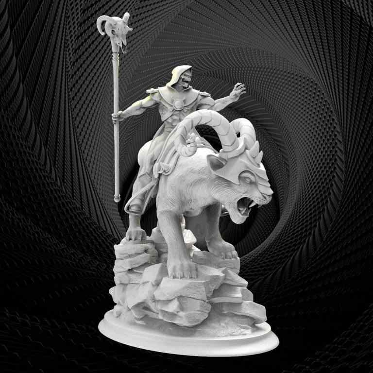 Skeletor and Panther Diorama Statue ‹ 3D Spartan Shop