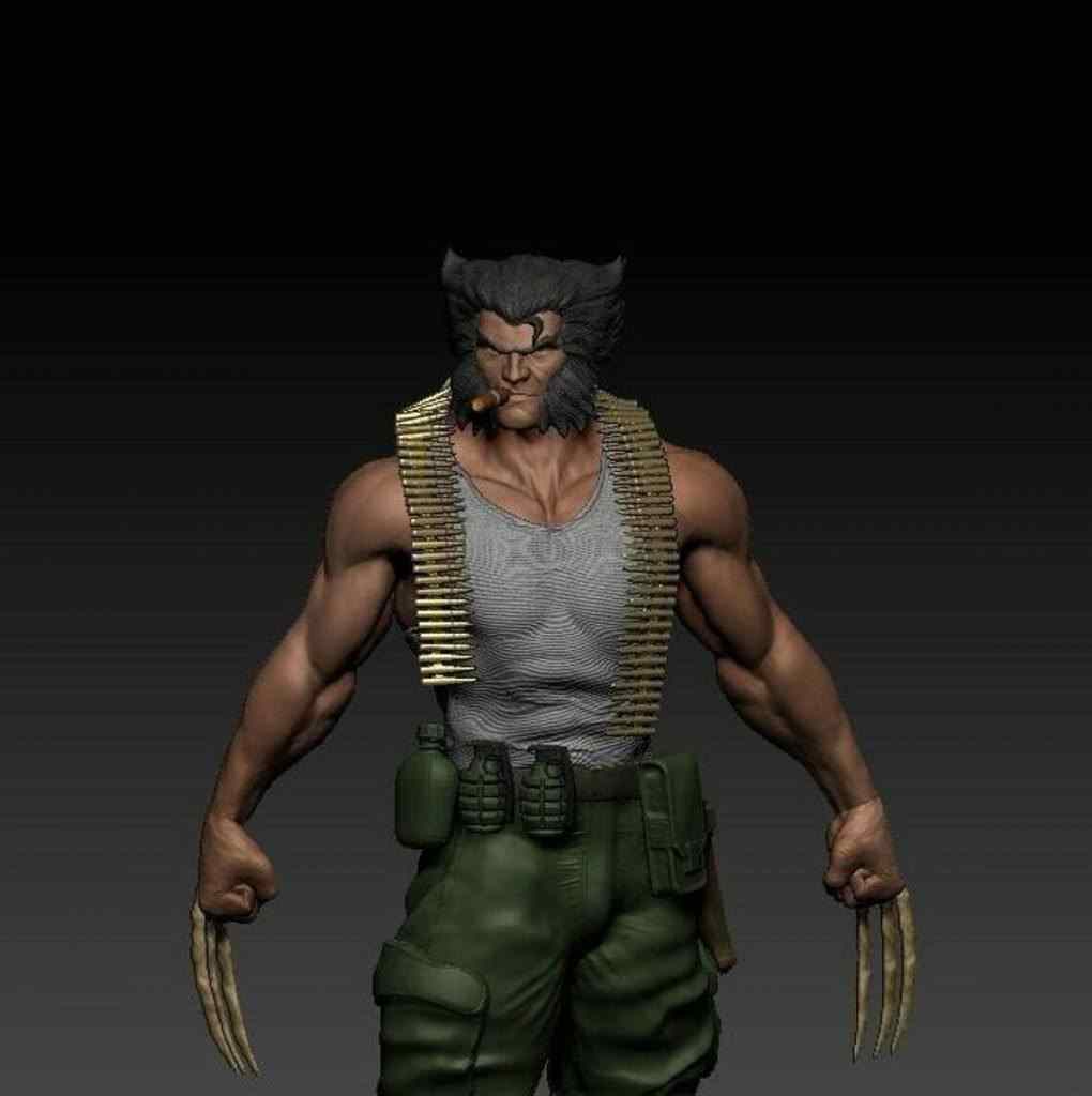 Wolverine Logan as a Soldier Statue ‹ 3D Spartan Shop