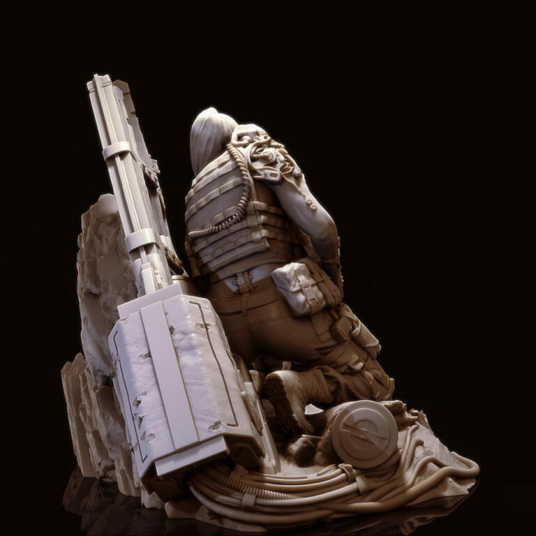 Bite the Bullet Diorama Statue ‹ 3D Spartan Shop