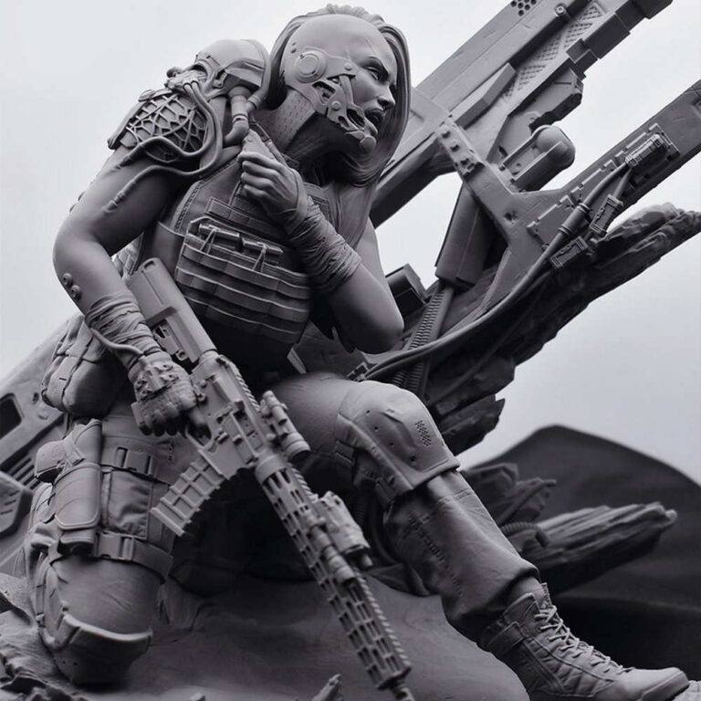 Bite the Bullet Diorama Statue ‹ 3D Spartan Shop