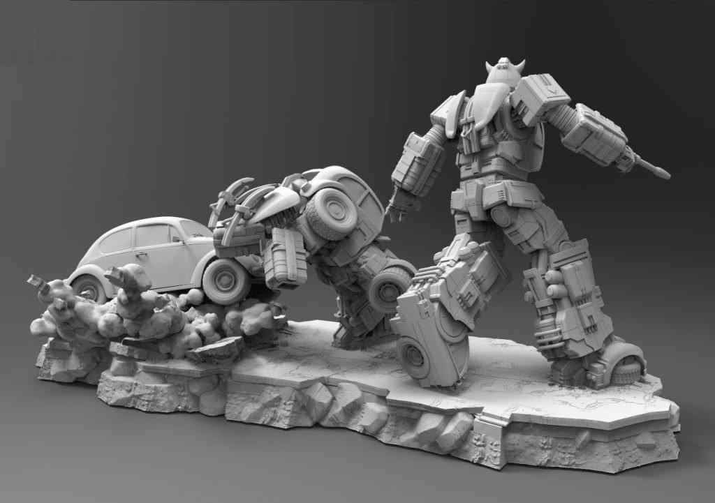 BumbleBee Transformation Diorama ‹ 3D Spartan Shop