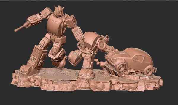 BumbleBee Transformation Diorama ‹ 3D Spartan Shop