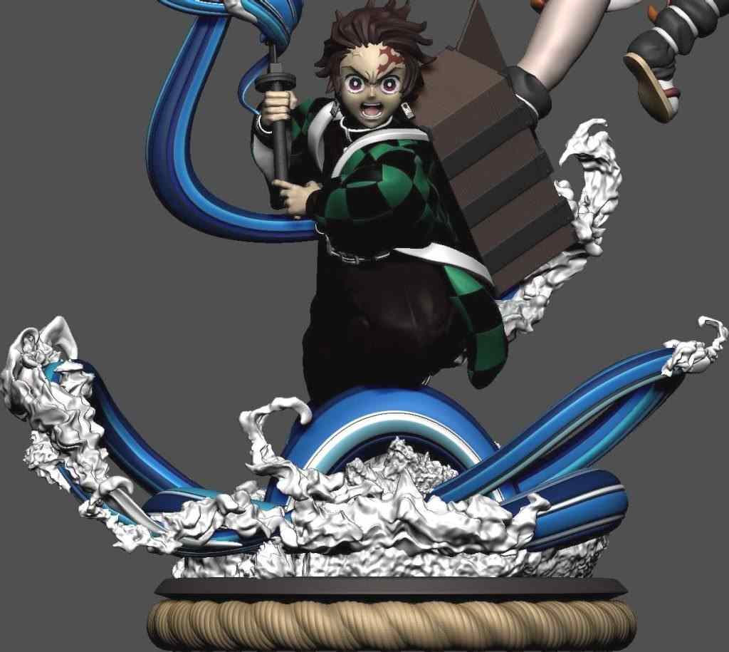 Demon Slayer - Tanjiro and Nezuko Diorama Statue ‹ 3D Spartan Shop