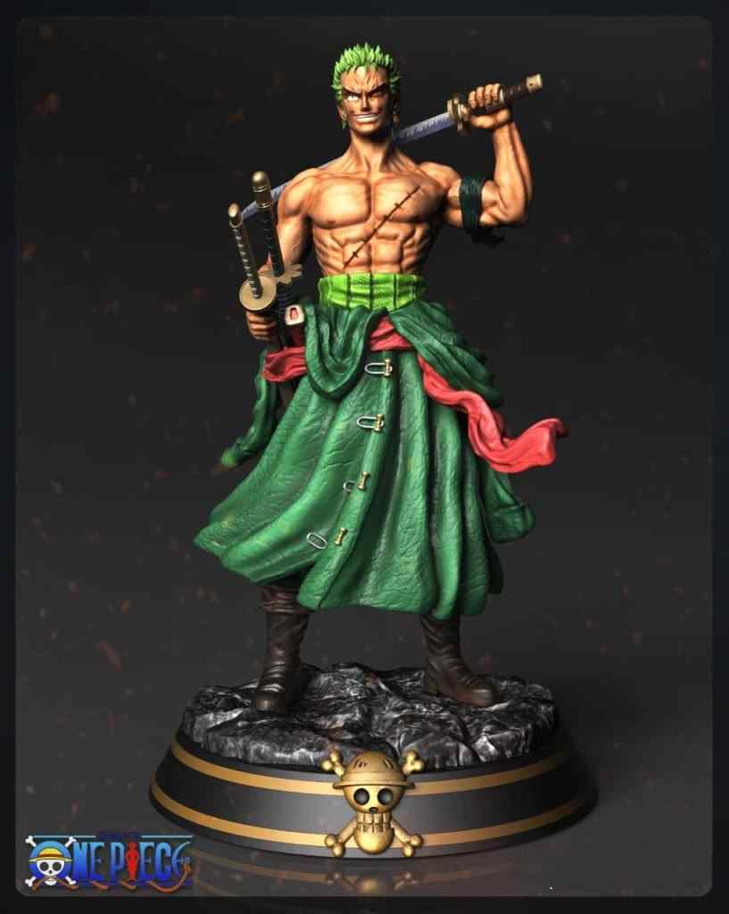 One Piece - Roronoa Zoro Statue ‹ 3D Spartan Shop