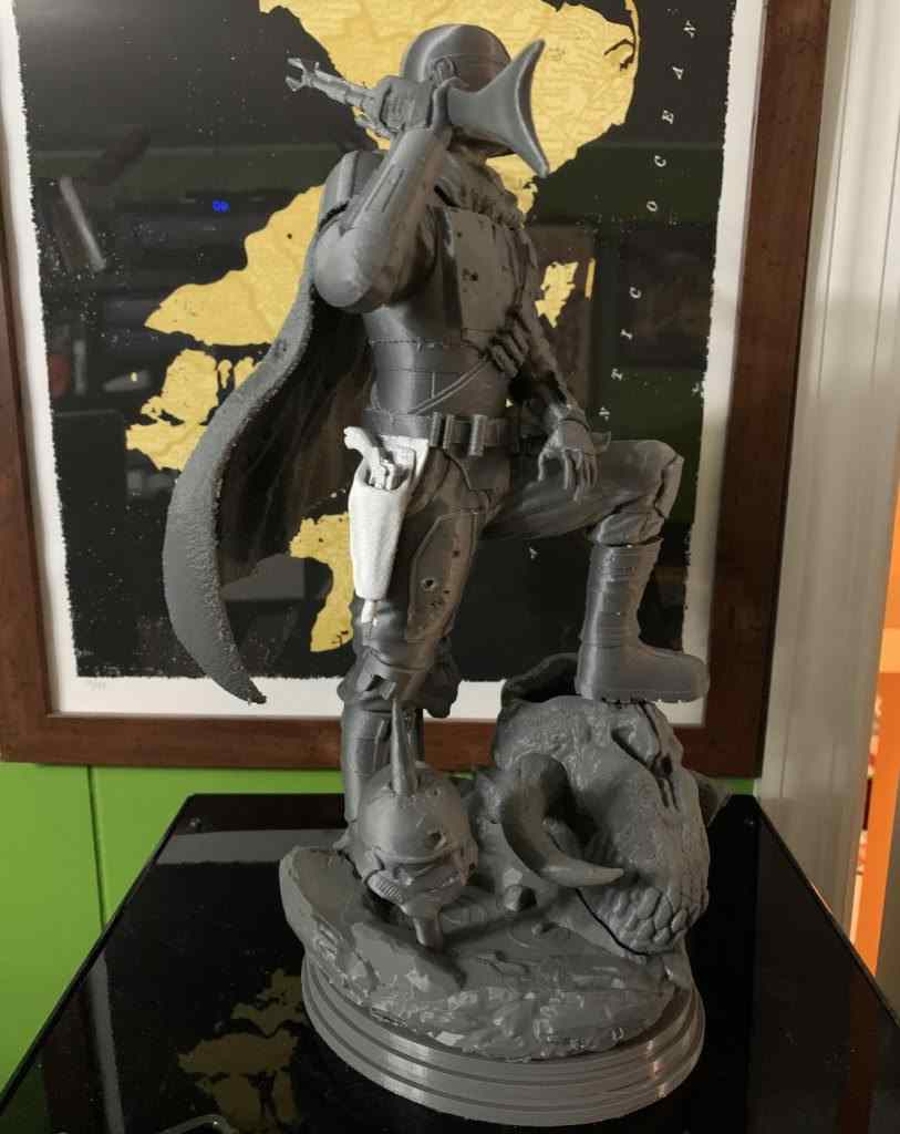 Star Wars - Mandalorian Statue over Skull ‹ 3D Spartan Shop