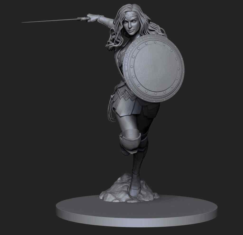 Wonder Woman Running Statue ‹ 3D Spartan Shop