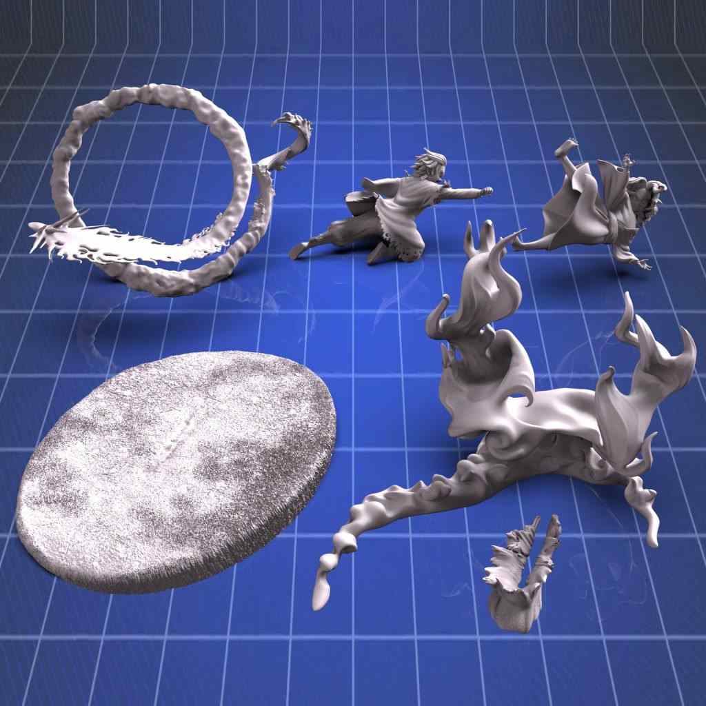 Demon Slayer - Kimetsu no Yaiba - Tanjiro vs Rui Diorama Statue ‹ 3D ...