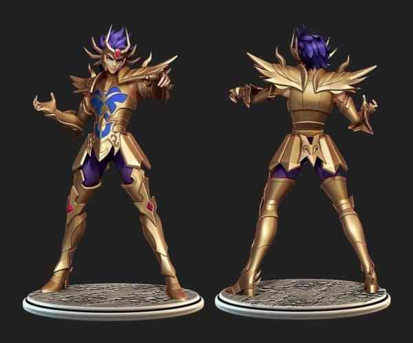 Saint Seiya - Deathmask Cancer Statue ‹ 3D Spartan Shop