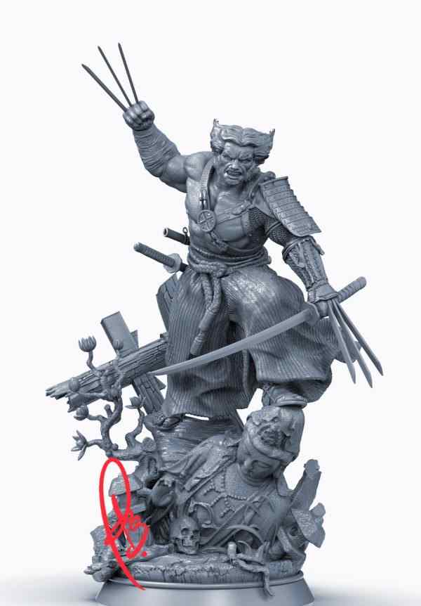 Wolverine Samurai Ronin Diorama Statue ‹ 3D Spartan Shop