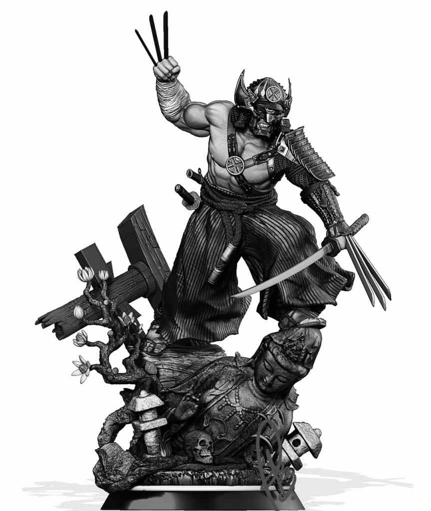 Wolverine Samurai Ronin Diorama Statue ‹ 3D Spartan Shop