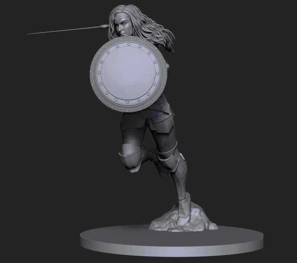 Wonder Woman Running Statue ‹ 3D Spartan Shop