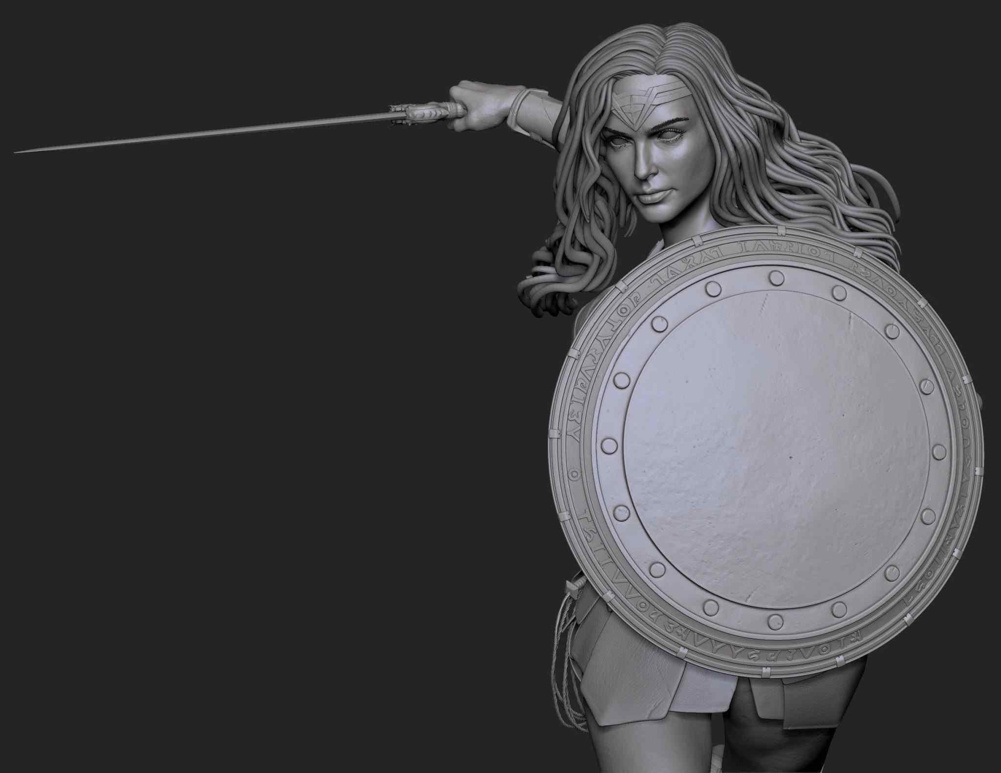 Wonder Woman Running Statue ‹ 3D Spartan Shop