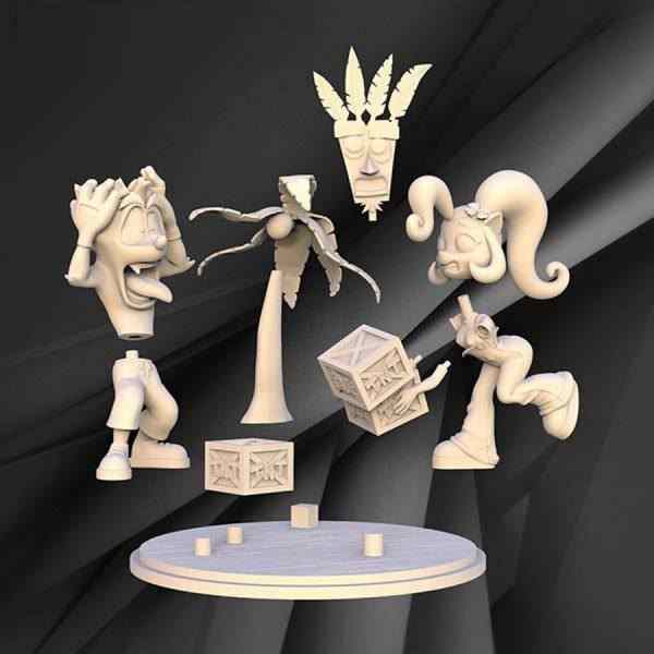 Crash Bandicoot and Coco Diorama Statue ‹ 3D Spartan Shop