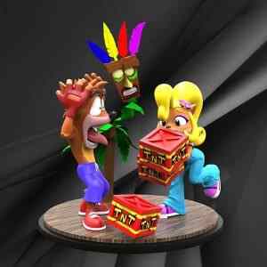 Crash Bandicoot and Coco Diorama Statue ‹ 3D Spartan Shop