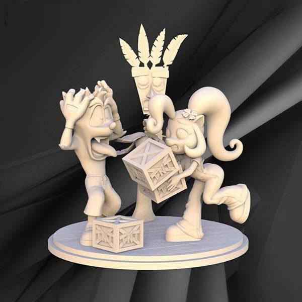 Crash Bandicoot and Coco Diorama Statue ‹ 3D Spartan Shop