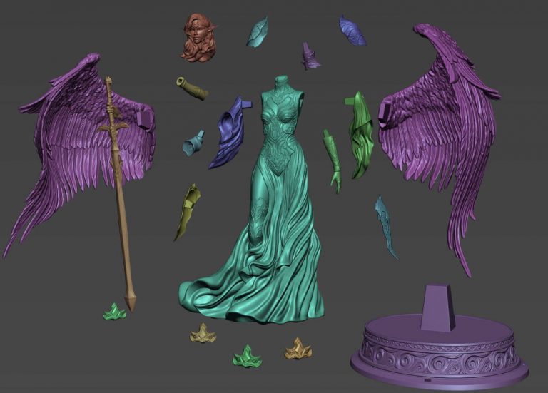 Elf Valkyrie Diorama Statue ‹ 3D Spartan Shop