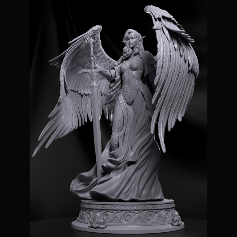 Elf Valkyrie Diorama Statue ‹ 3D Spartan Shop