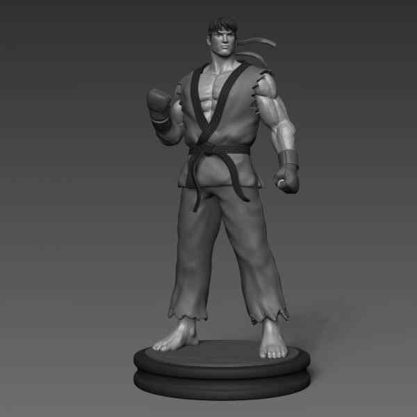 Street Fighter - Ryu Statue ‹ 3D Spartan Shop