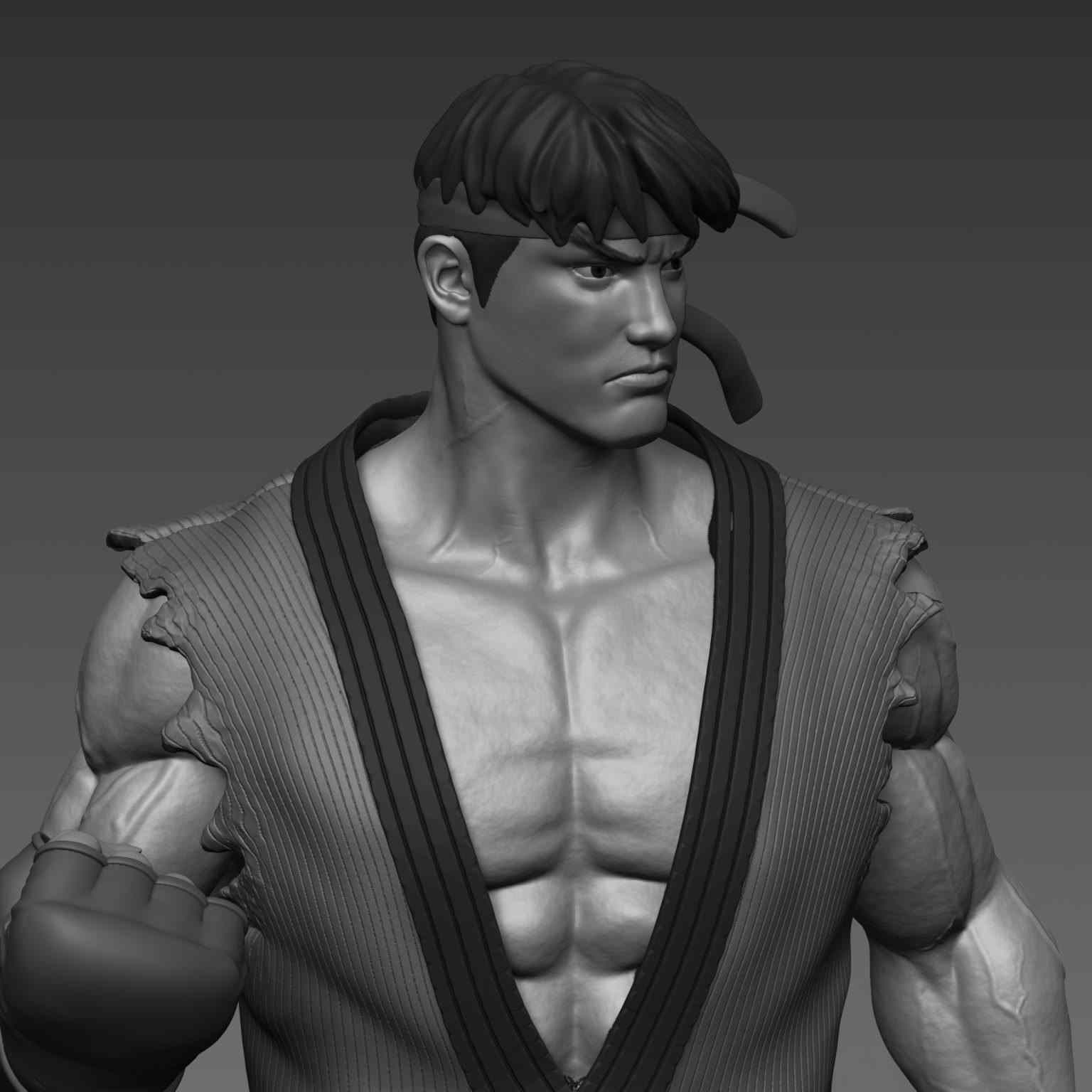 Street Fighter - Ryu Statue ‹ 3D Spartan Shop