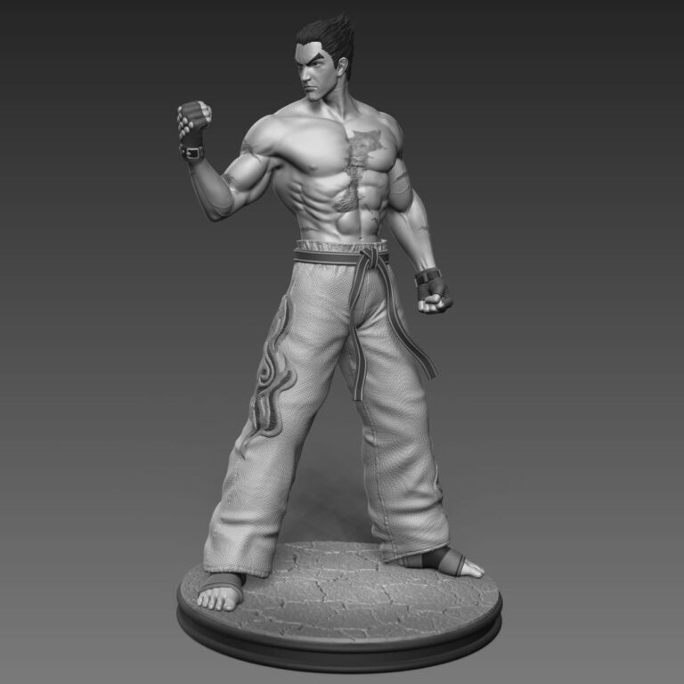 Tekken - Kazuya Mishima Statue ‹ 3D Spartan Shop