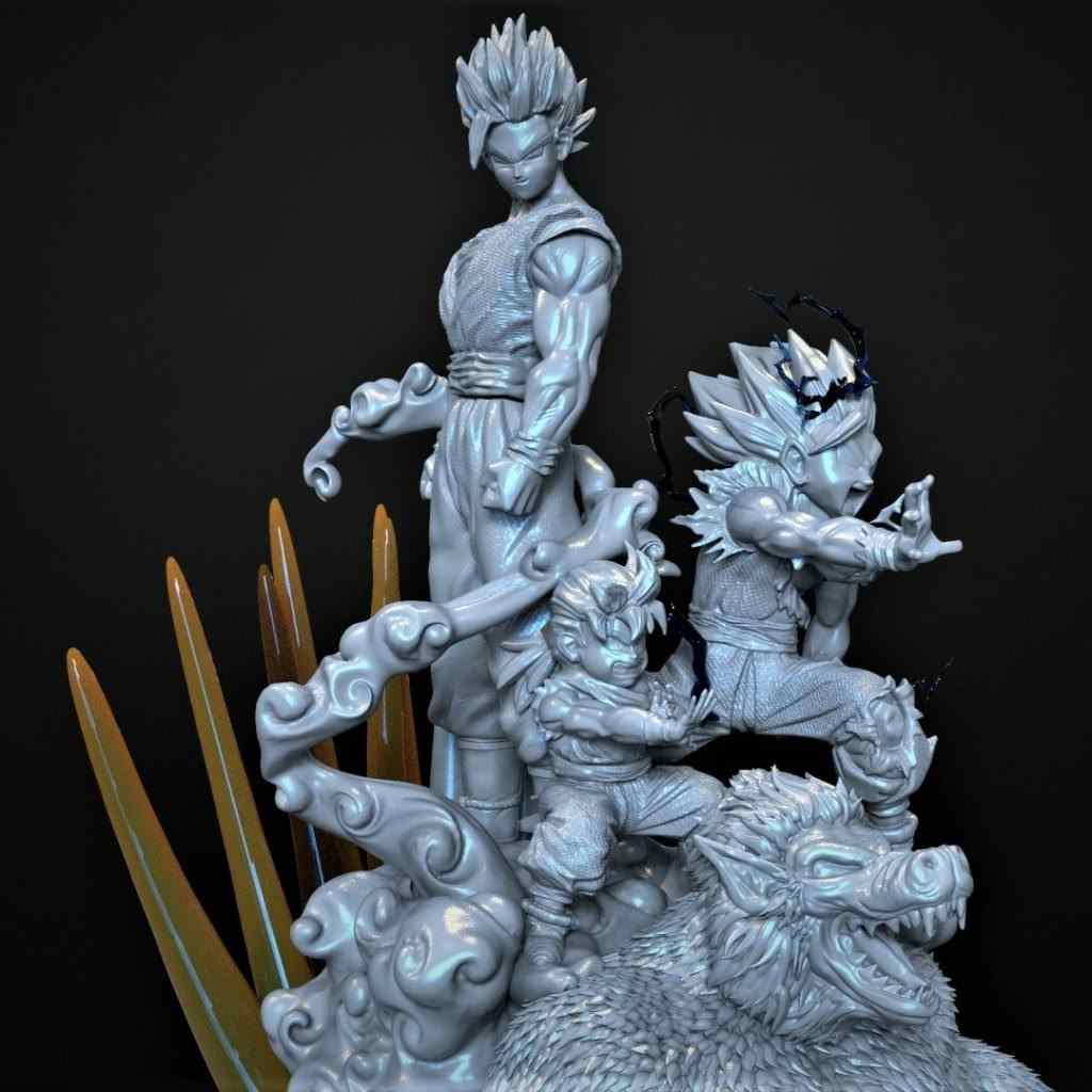 Gohan Transformation Diorama Statue ‹ 3D Spartan Shop