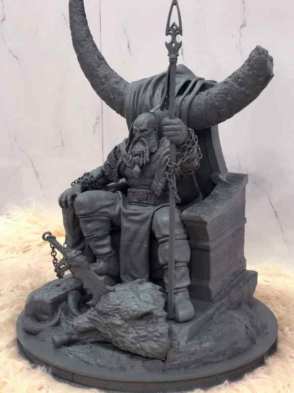 Kratos on Throne Diorama Statue ‹ 3D Spartan Shop