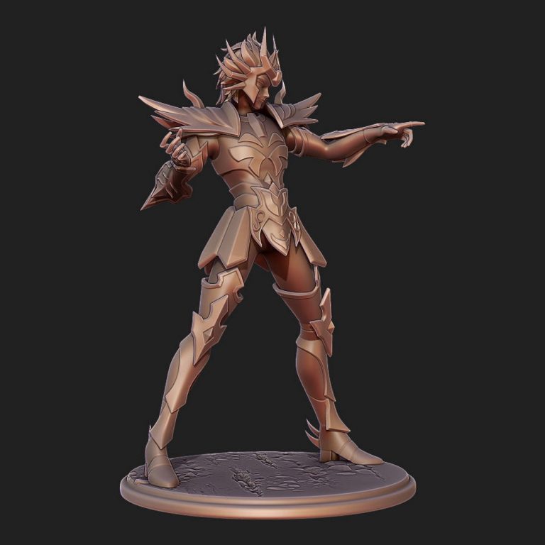 Saint Seiya - Deathmask Cancer Statue ‹ 3D Spartan Shop