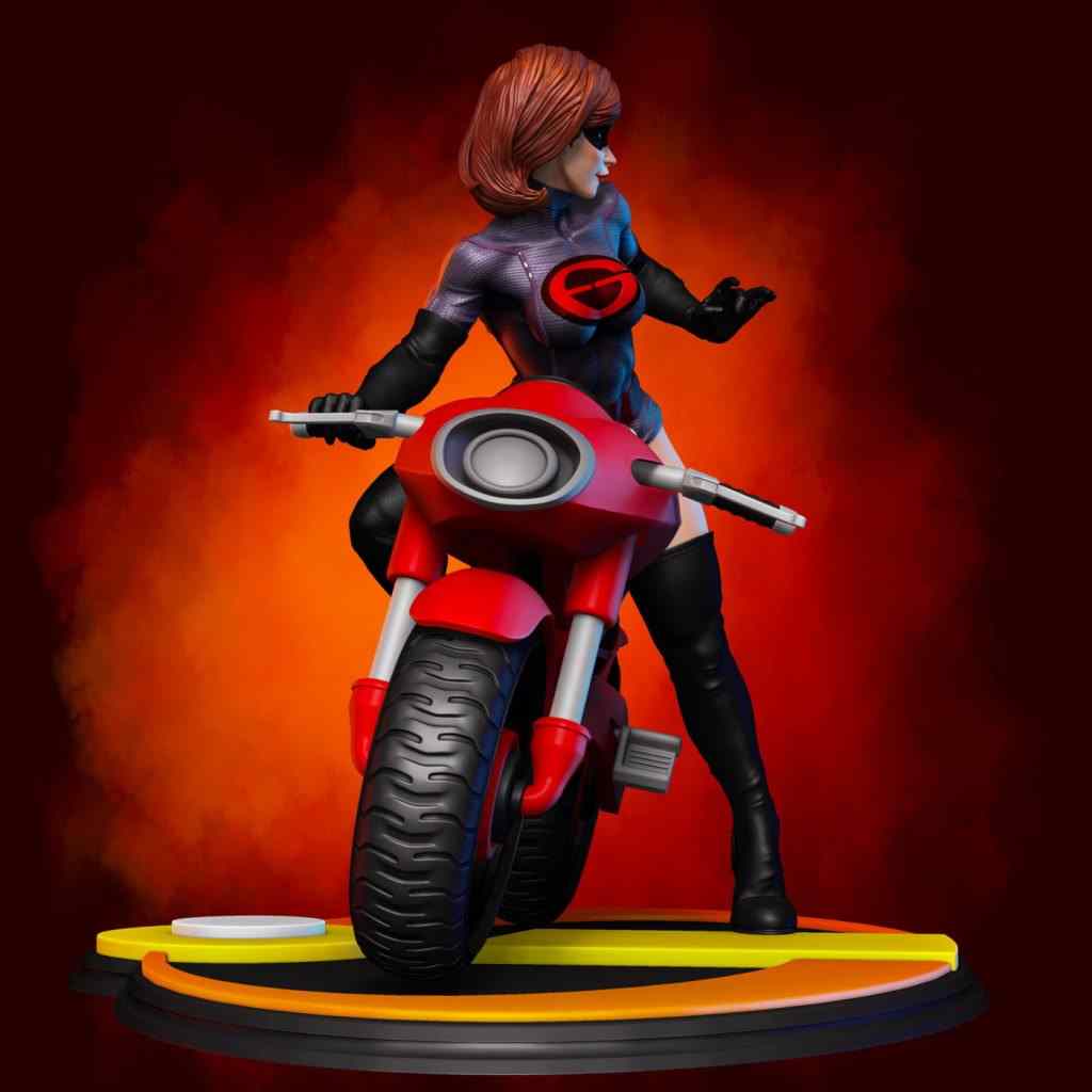 The Incredibles - Elastigirl on Elasticycle Statue ‹ 3D Spartan Shop