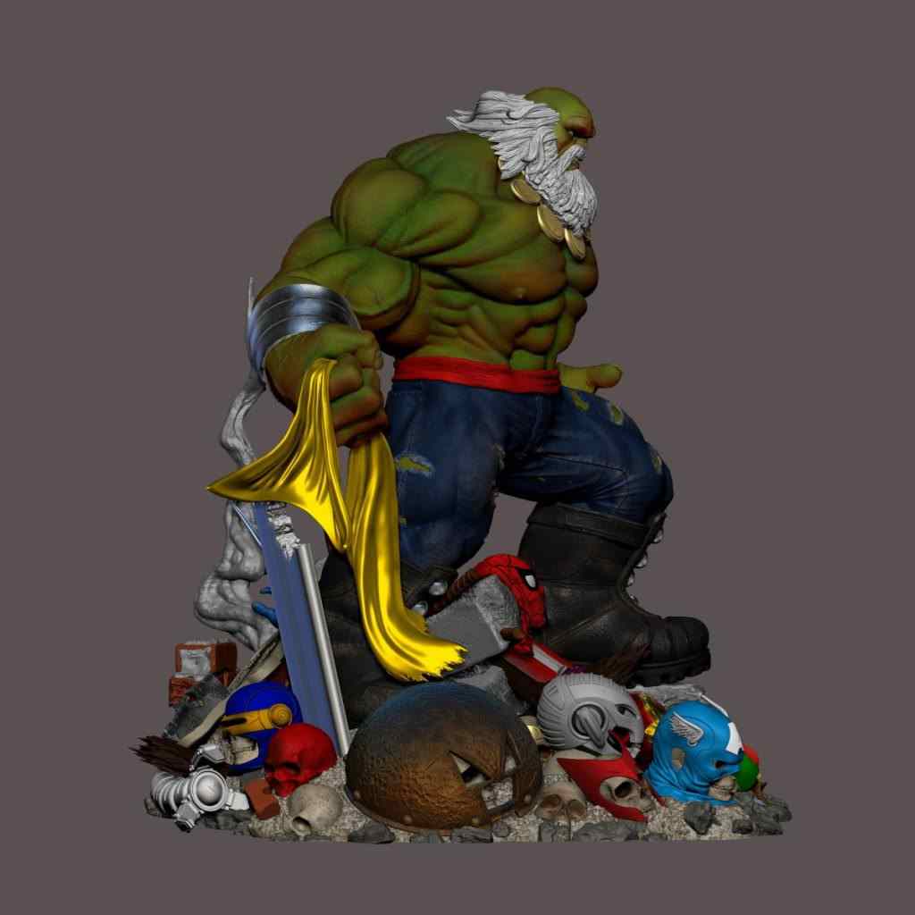 Maestro Hulk Diorama Statue ‹ 3D Spartan Shop