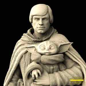 Star Wars Luke Skywalker Jedi Statue ‹ 3D Spartan Shop
