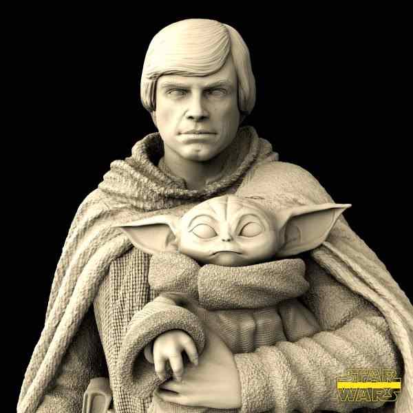Star Wars Luke Skywalker Jedi Statue ‹ 3D Spartan Shop