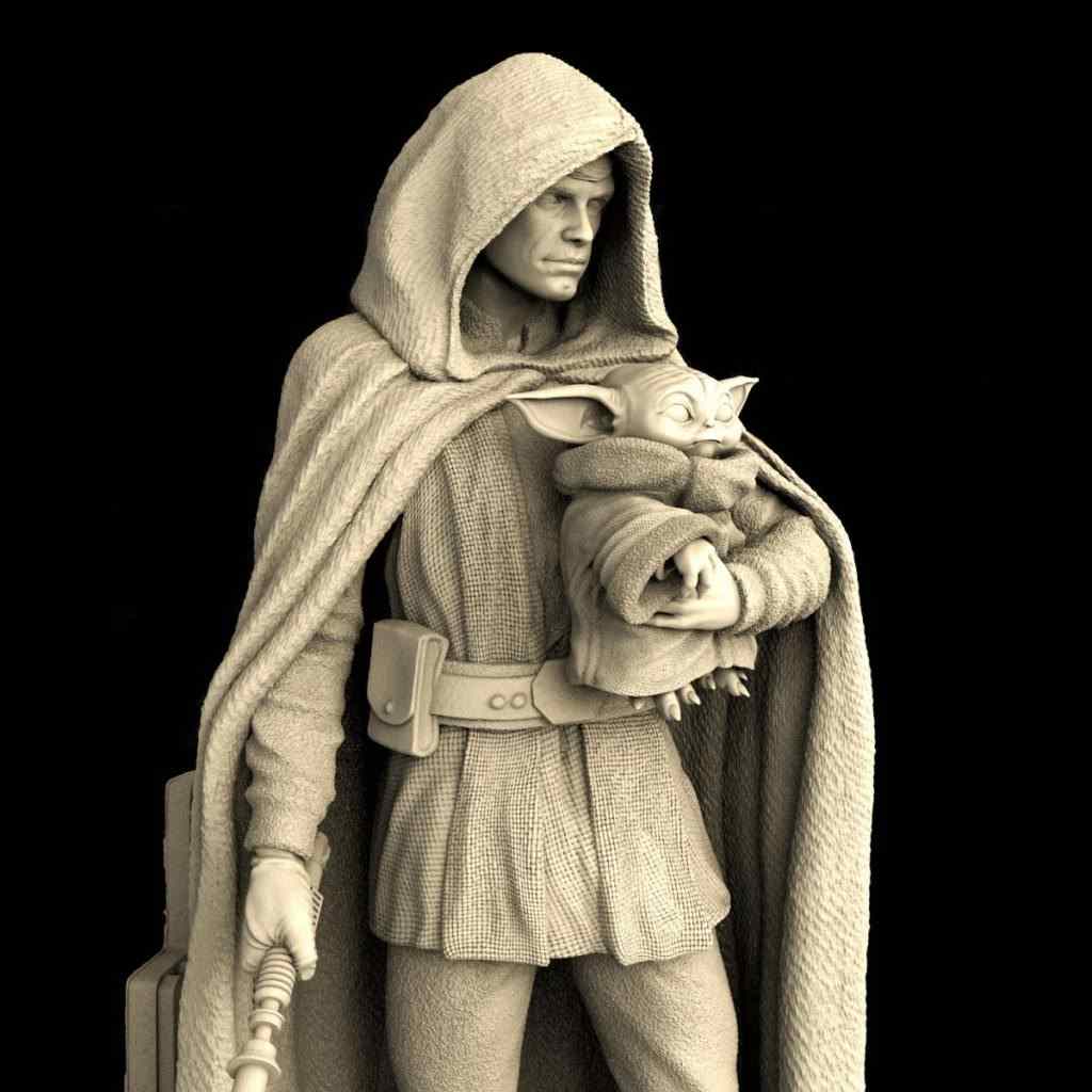 Star Wars Luke Skywalker Jedi Statue ‹ 3D Spartan Shop