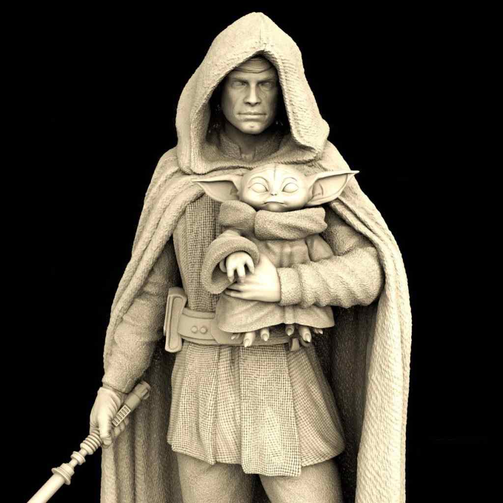 Star Wars Luke Skywalker Jedi Statue ‹ 3D Spartan Shop