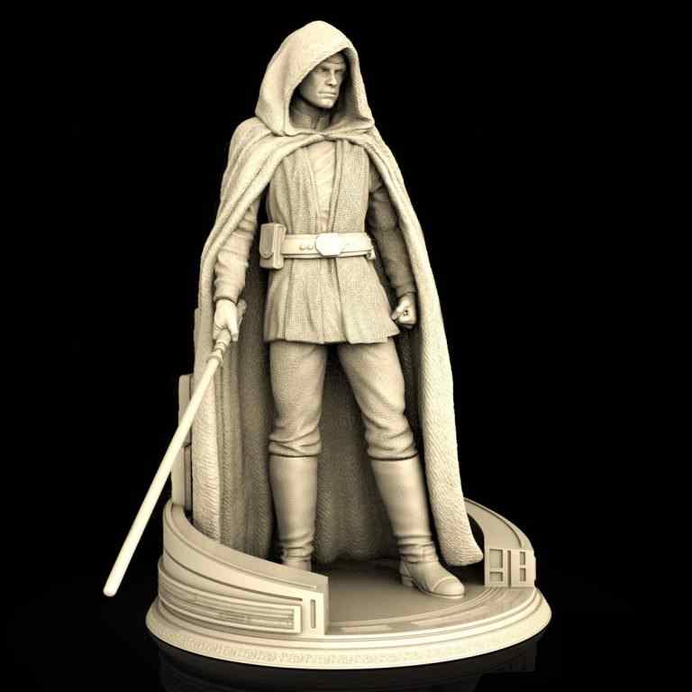 Star Wars Luke Skywalker Jedi Statue ‹ 3D Spartan Shop