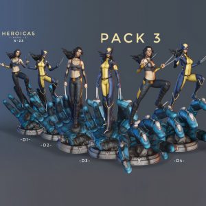 X-23 Statues Pack - Heroicas Collection ‹ 3D Spartan Shop
