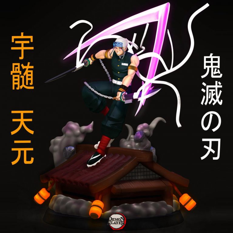 Demon Slayer - Kimetsu no Yaiba - Uzui Tengen Diorama Statue ‹ 3D ...