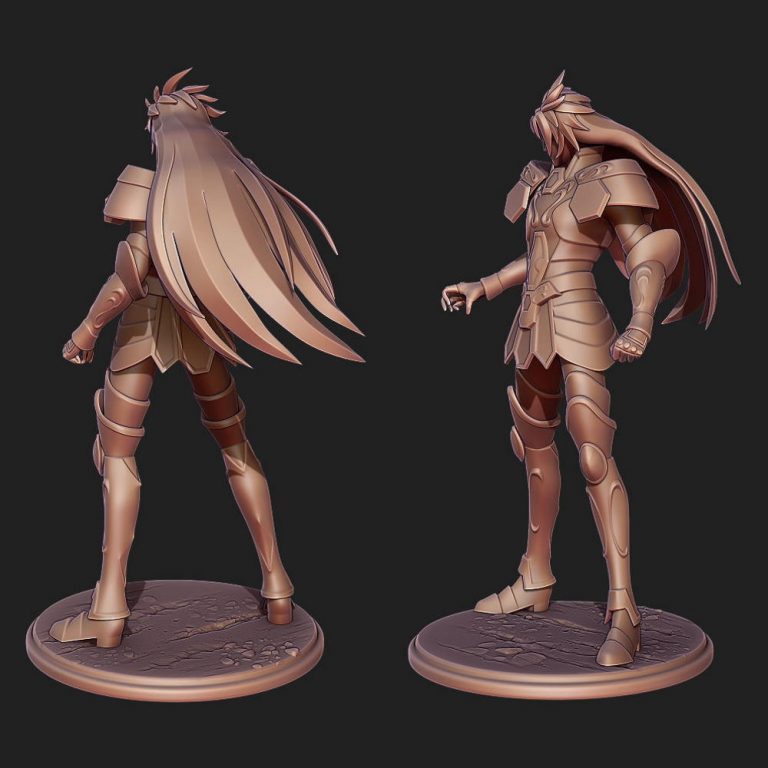 Saint Seiya - Saga Gemini Statue ‹ 3D Spartan Shop