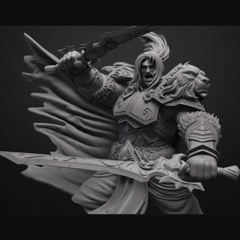 Warcraft - Varian Wrynn Statue ‹ 3D Spartan Shop