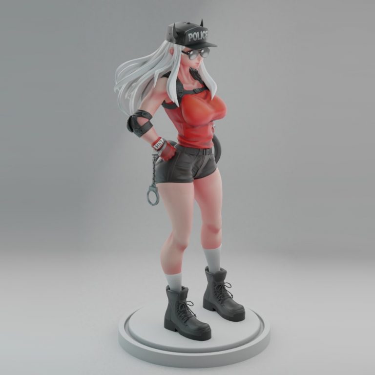 Sexy Helltaker Modeus Police Justice Statue ‹ 3D Spartan Shop