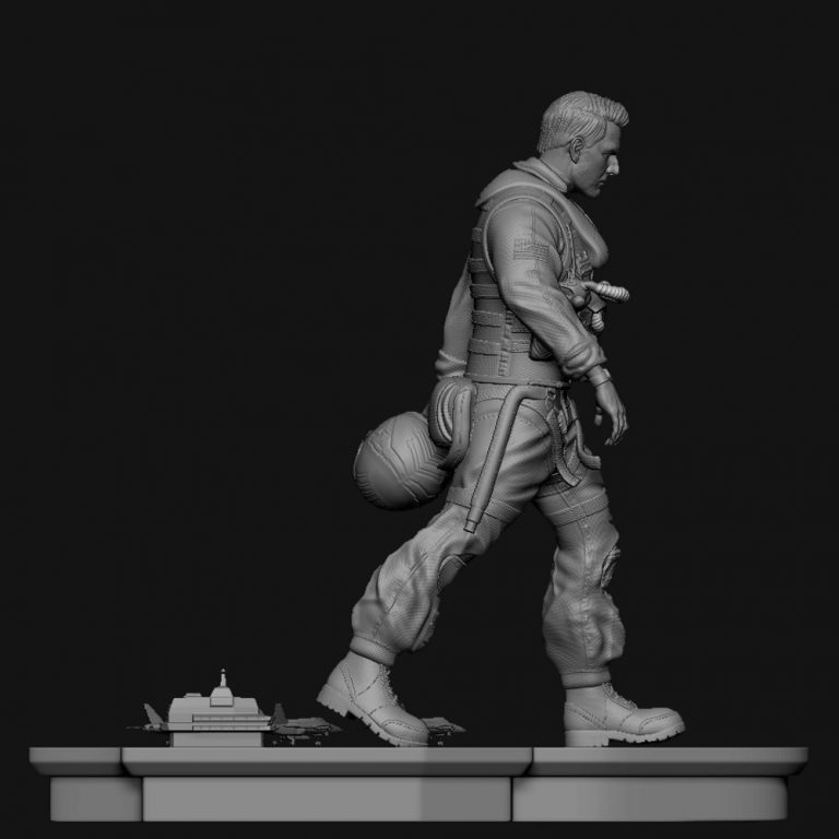 Top Gun Maverick Tom Cruise Diorama Statue ‹ 3D Spartan Shop