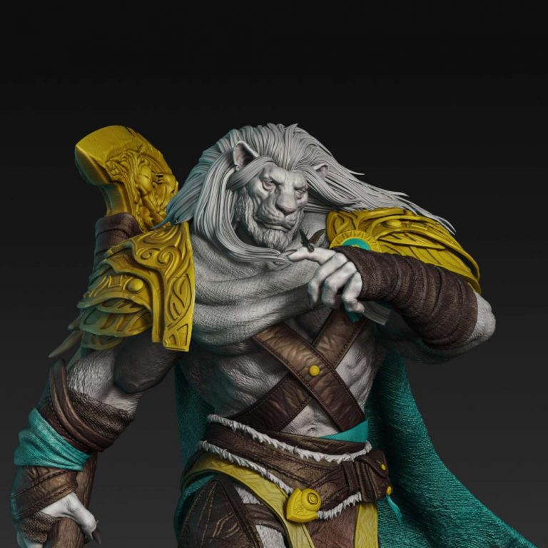 Magic the Gathering - Ajani Goldmane Statue ‹ 3D Spartan Shop