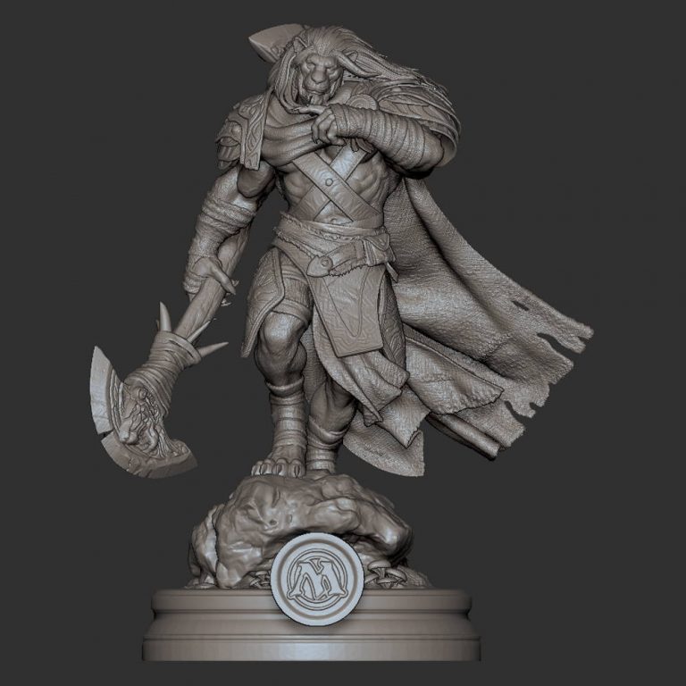 Magic the Gathering - Ajani Goldmane Statue ‹ 3D Spartan Shop